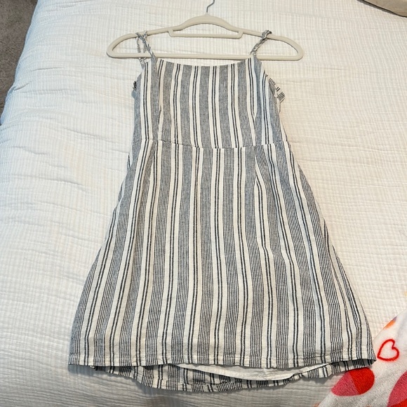 Garage | Dresses | Garage Black Stripes Mini Dress | Poshmark